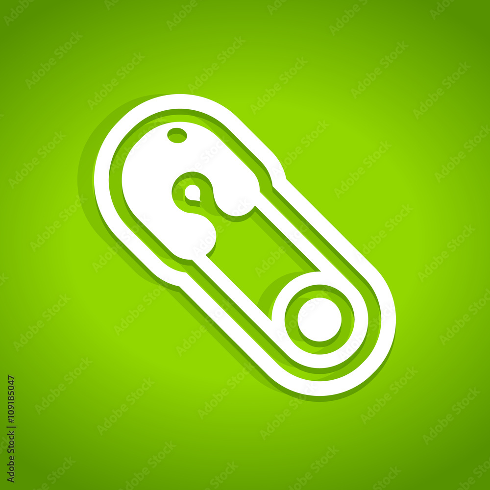 Diaper Baby Pin Icon Stock Vector | Adobe Stock