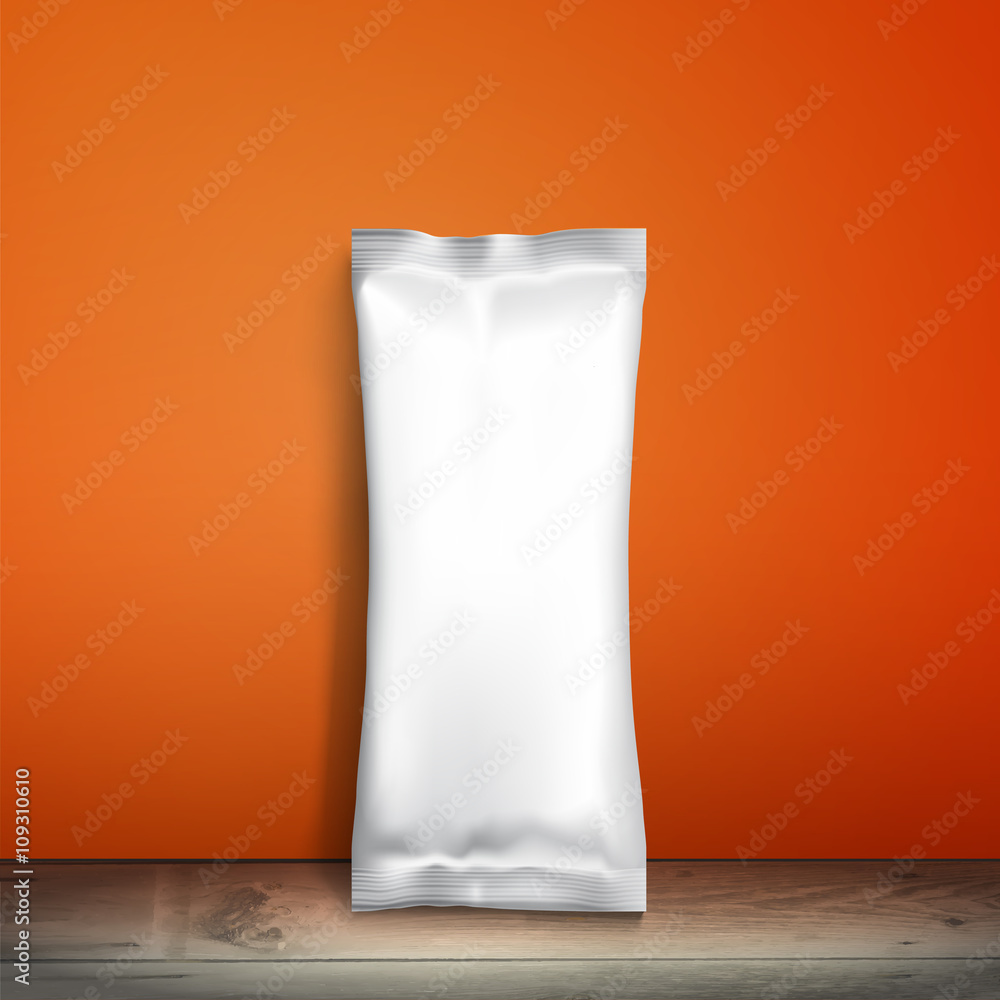 Blank white 3d packaging. Sample package. Blank template for design ...