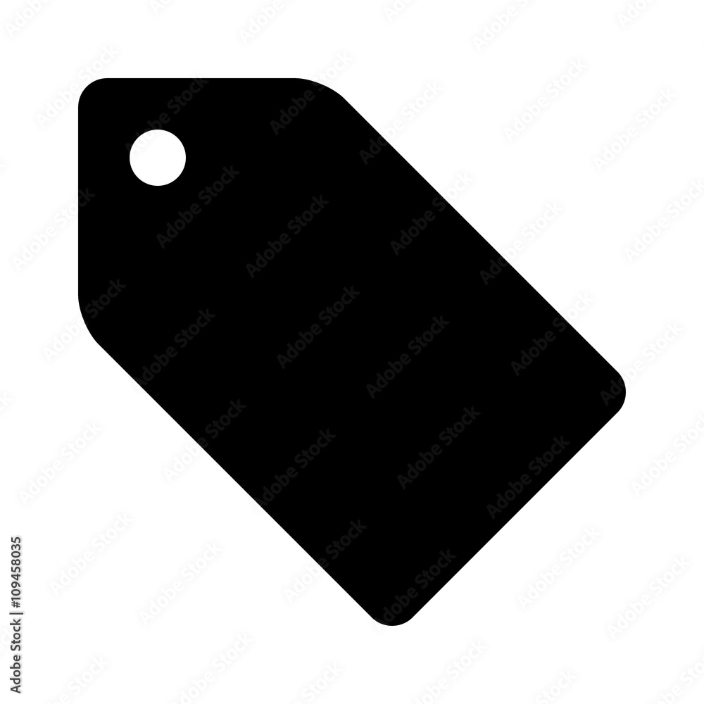 Hangtag / hang tag label flat icon for apps and websites Stock Vector ...