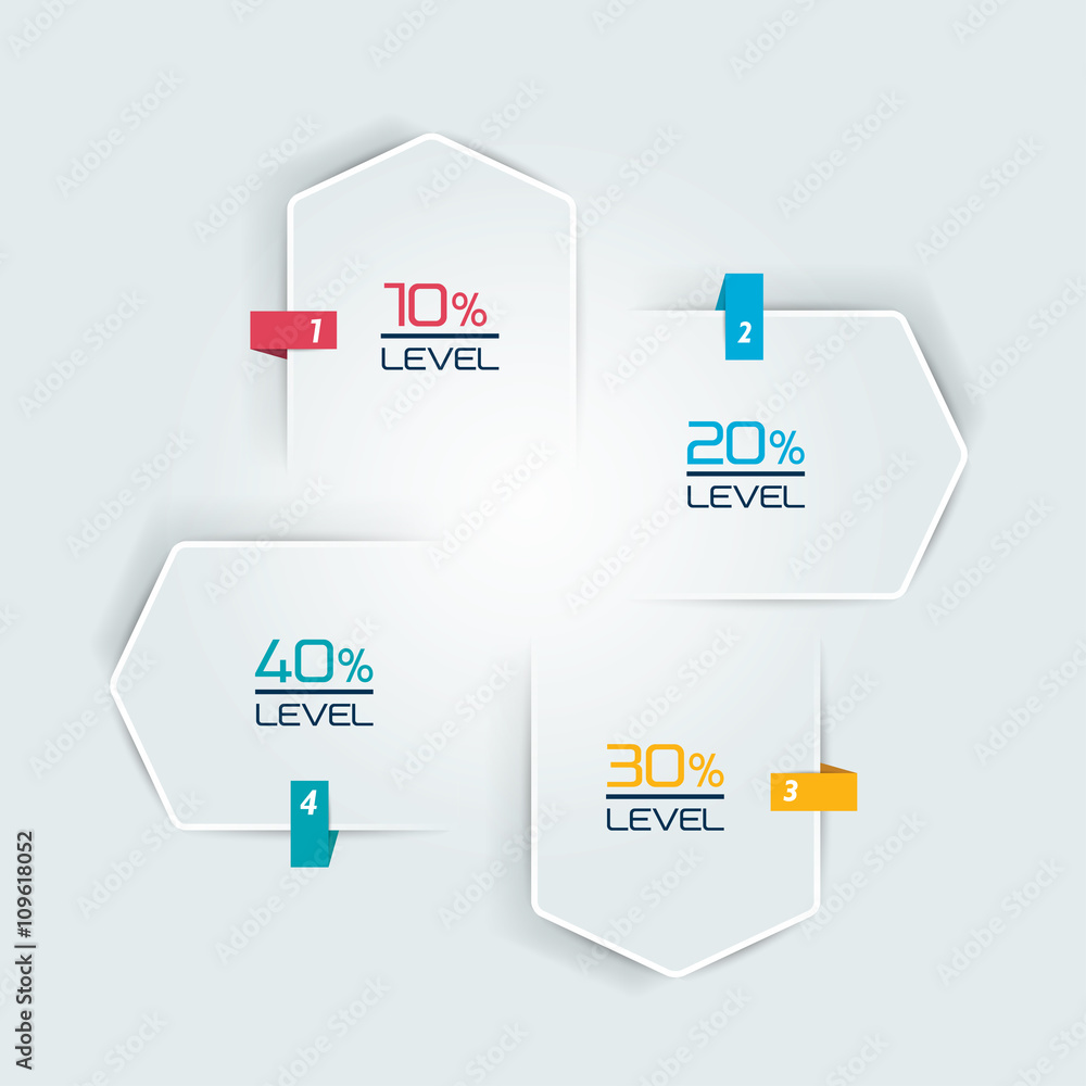 Infographic 4 steps template, flow chart. Diagram, graph, chart ...