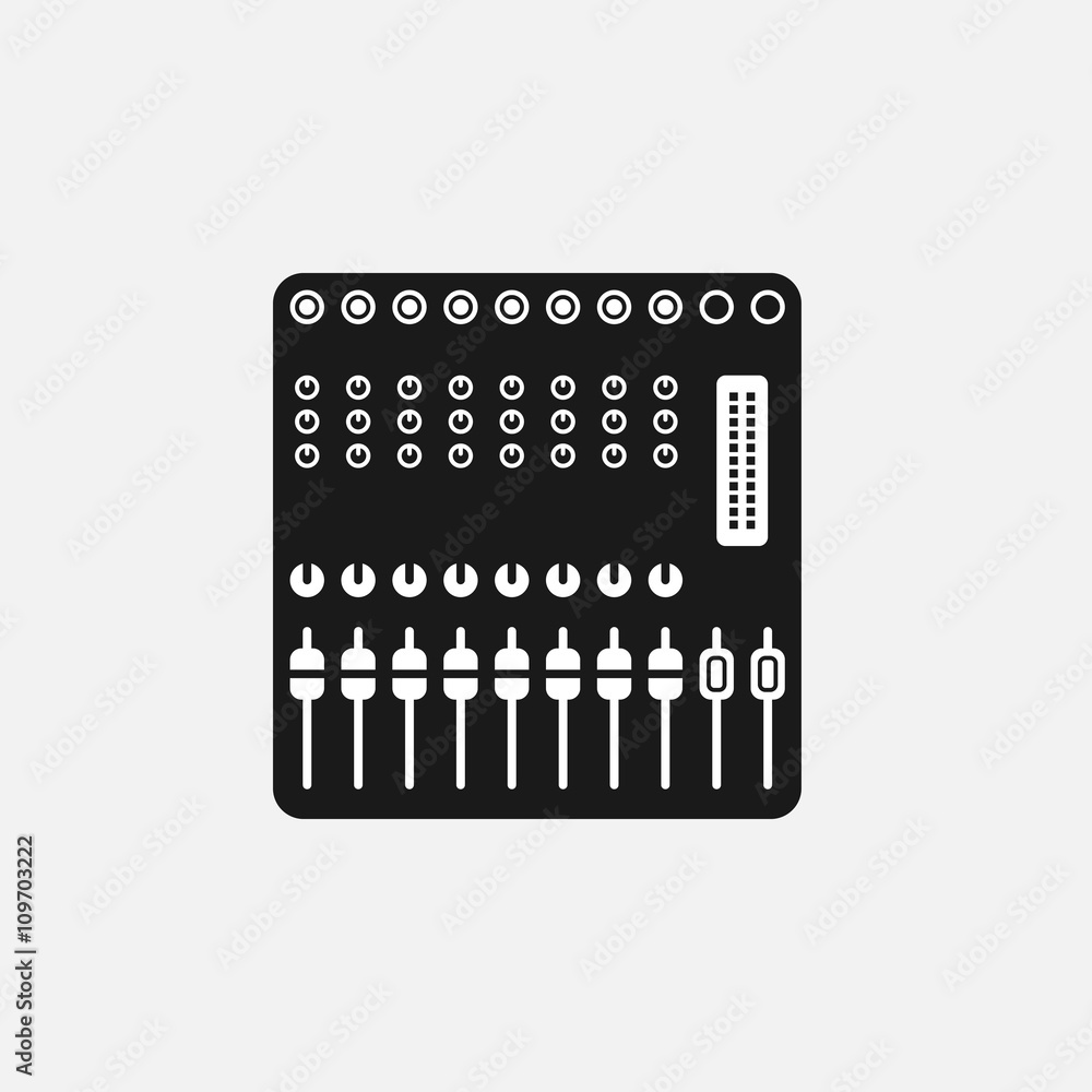 Audio Mixer icon Stock Vector | Adobe Stock