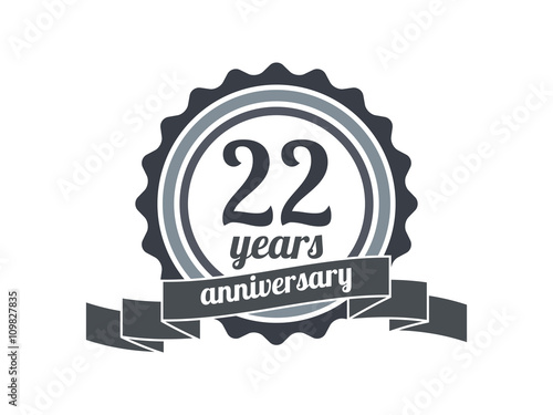 22nd-year-anniversary-logo-stock-vector-adobe-stock