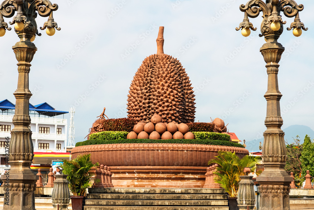 statue of durian in Kampot, Cambodia Stock Photo | Adobe Stock