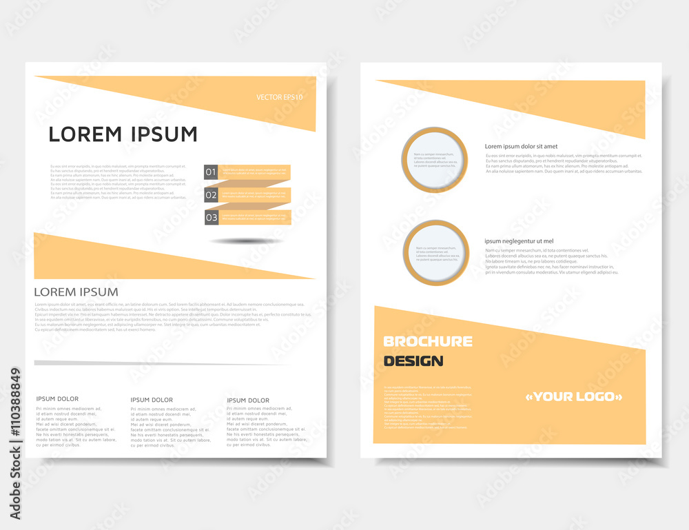 Brochure leaflet. Annual report. Magazine cover, poster template. Cover ...