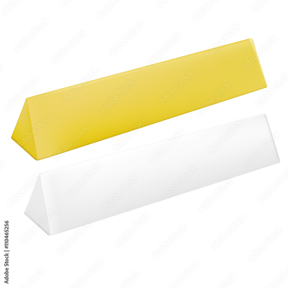 VECTOR PACKAGING: Set of triangular chocolate packaging box on isolated ...