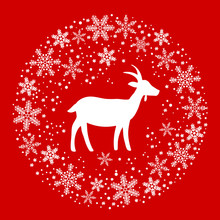 Christmas Goat Art Free Stock Photo - Public Domain Pictures