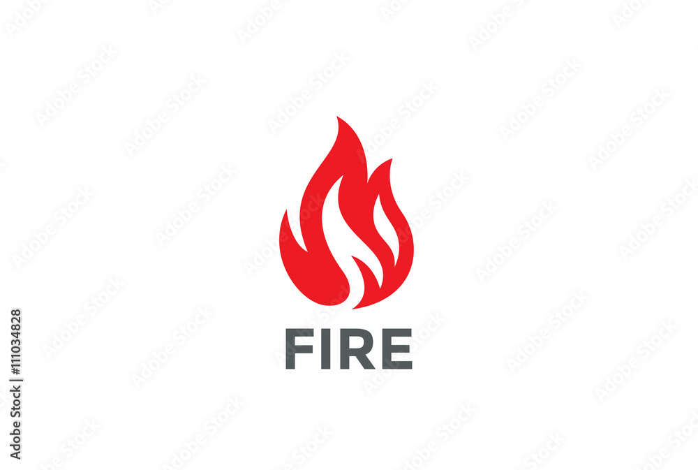 Flamme Logo Vektor Feuer Und Flamme Symbol Gas Logo Vektor V3