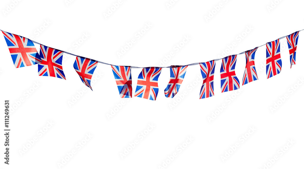 Union Flag Bunting Cut Out Stock Photo | Adobe Stock