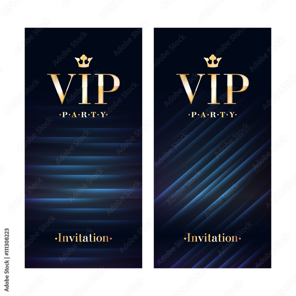 VIP invitation card premium design template. Stock Vector | Adobe Stock