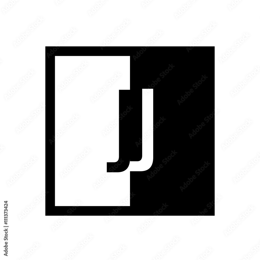 initial square half logo Stock Vector | Adobe Stock