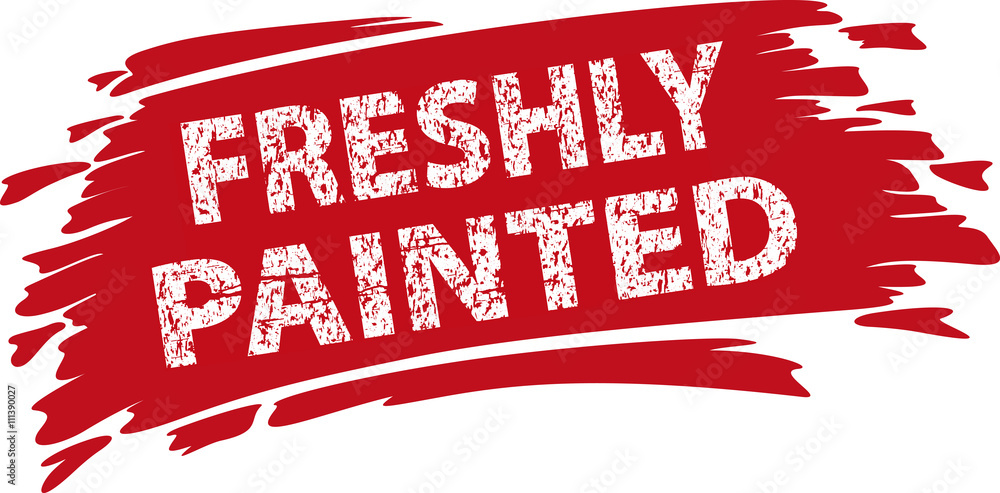 Stock-Illustration „Frisch gestrichen“ | Adobe Stock