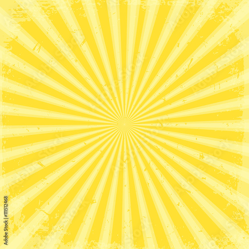 Yellow sunrise background for your design Stock Vector | Adobe Stock
