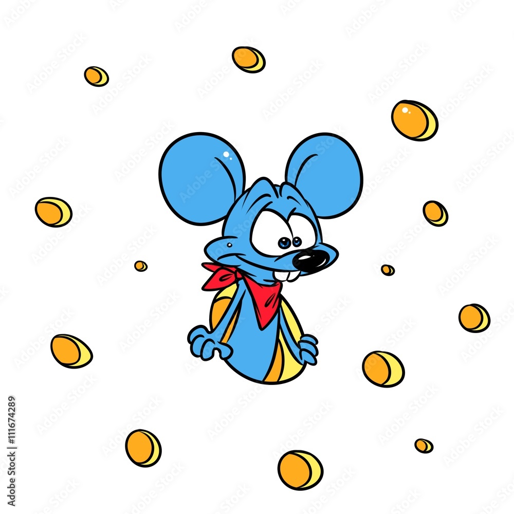 Mouse small hole background cartoon illustration isolated image animal ...