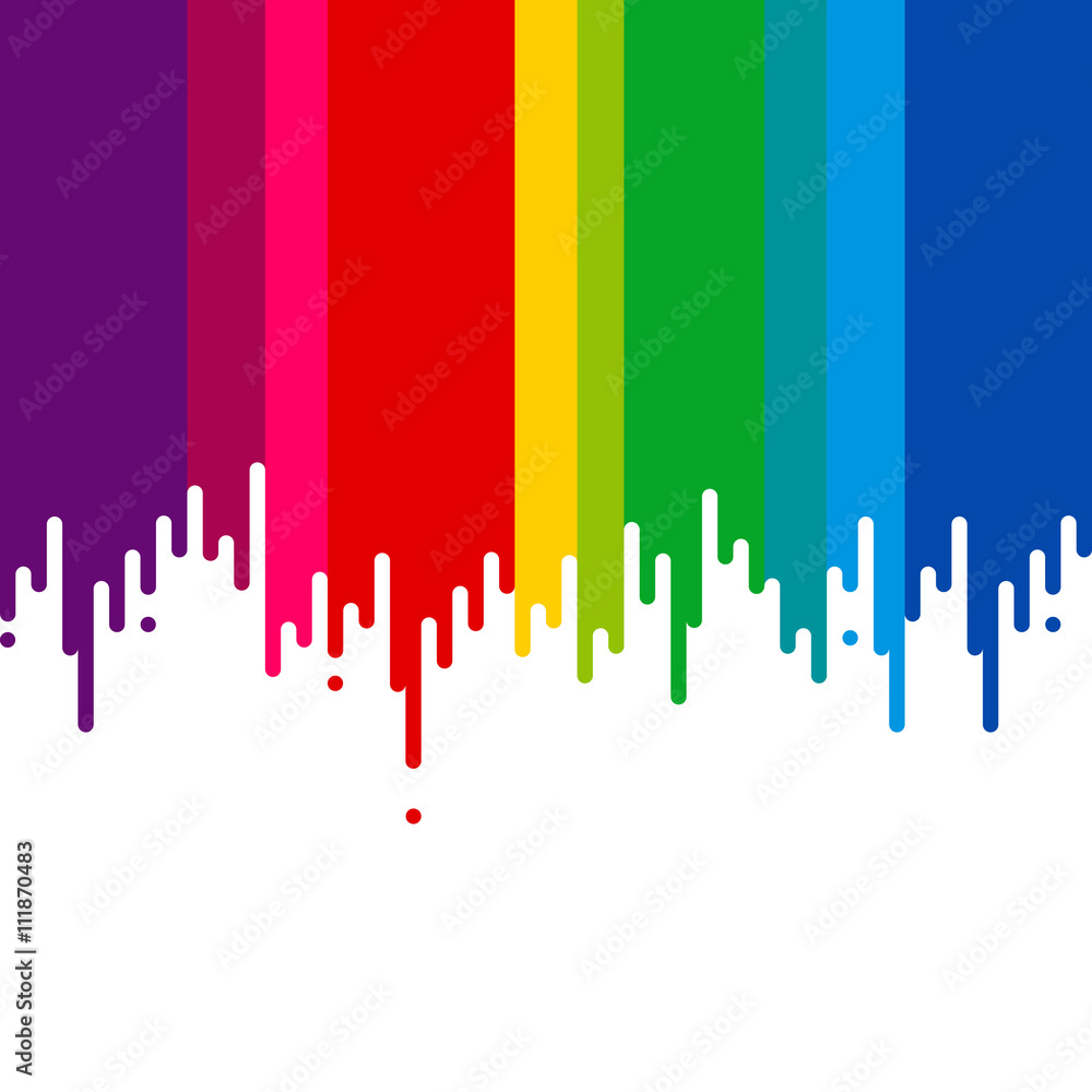 เวกเตอร์ Stock Dripping paint. All colors. Vector illustration. | Adobe ...