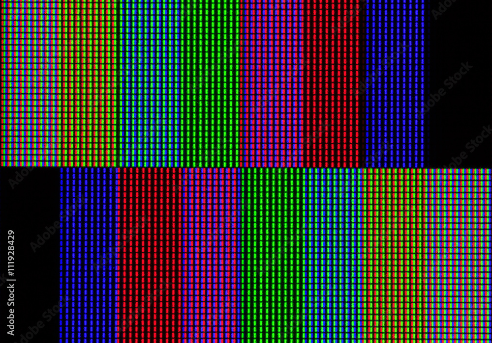 Foto stock di LED screen. LED lighting bulb pattern. RGB led diode ...