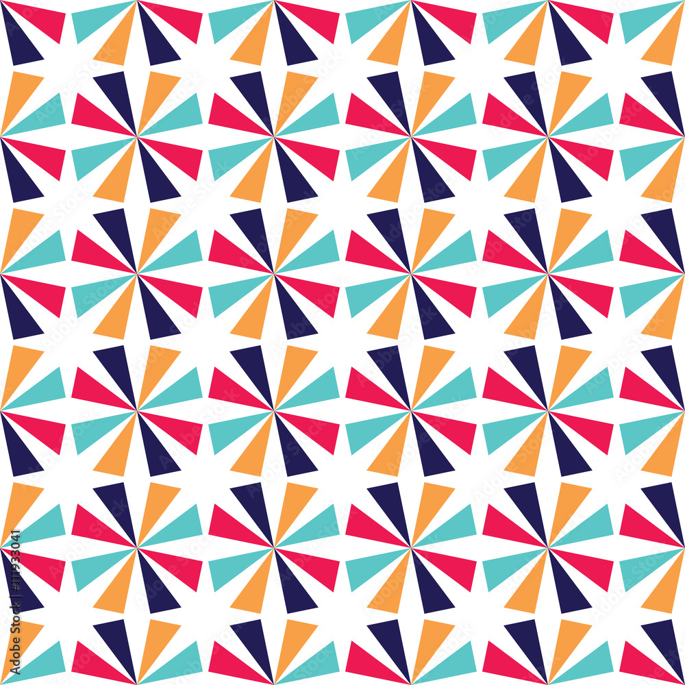 Vector modern seamless colorful geometry star pattern, color abstract ...
