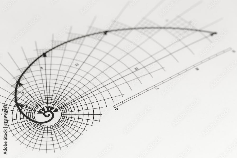 drawing of the golden section Stock Photo | Adobe Stock