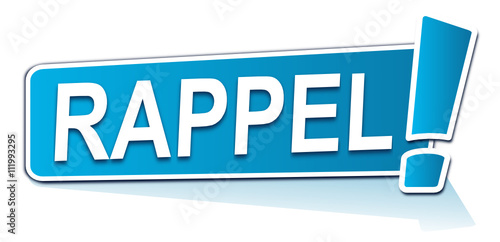 Vecteur Stock rappel sur étiquette bleue | Adobe Stock