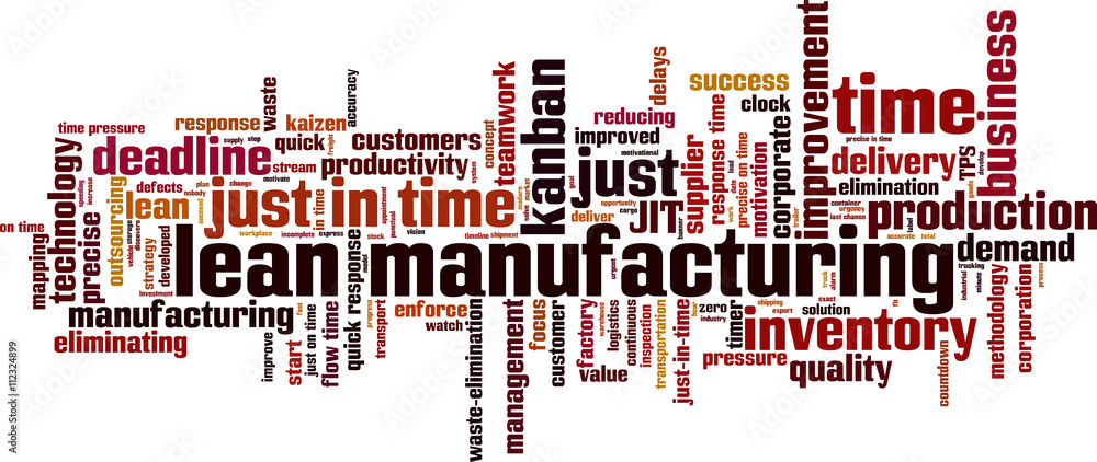 Lean manufacturing word cloud concept. Vector illustration Stock Vector ...