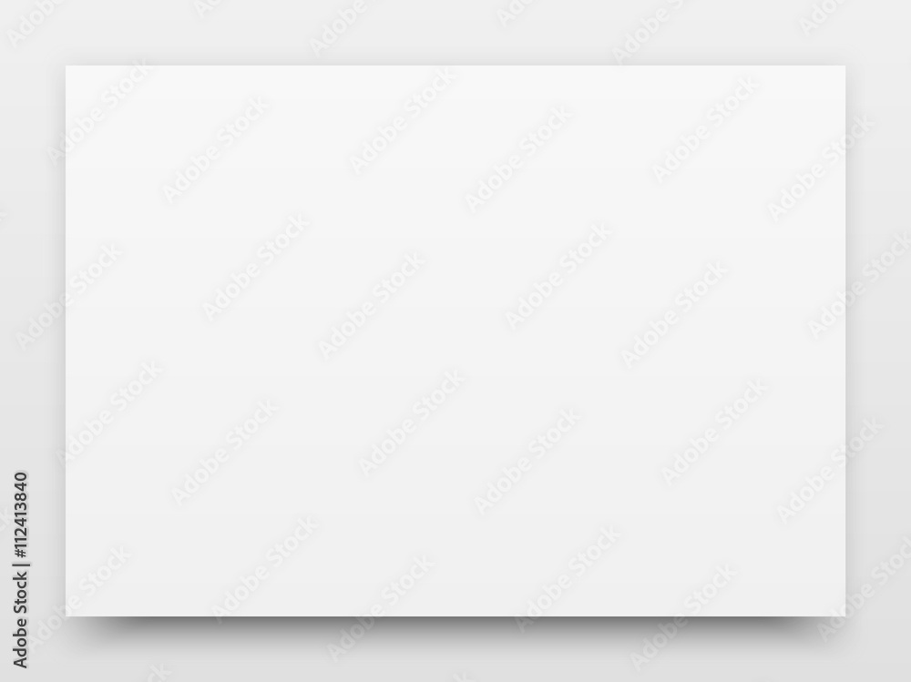 Image vectorielle Stock A2 white poster realistic template, mock-up ...