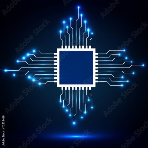 Cpu. Microprocessor. Microchip. Abstract technology symbol, circuit ... Cpu. Microprocessor. Microchip. Abstract technology symbol, circuit ...