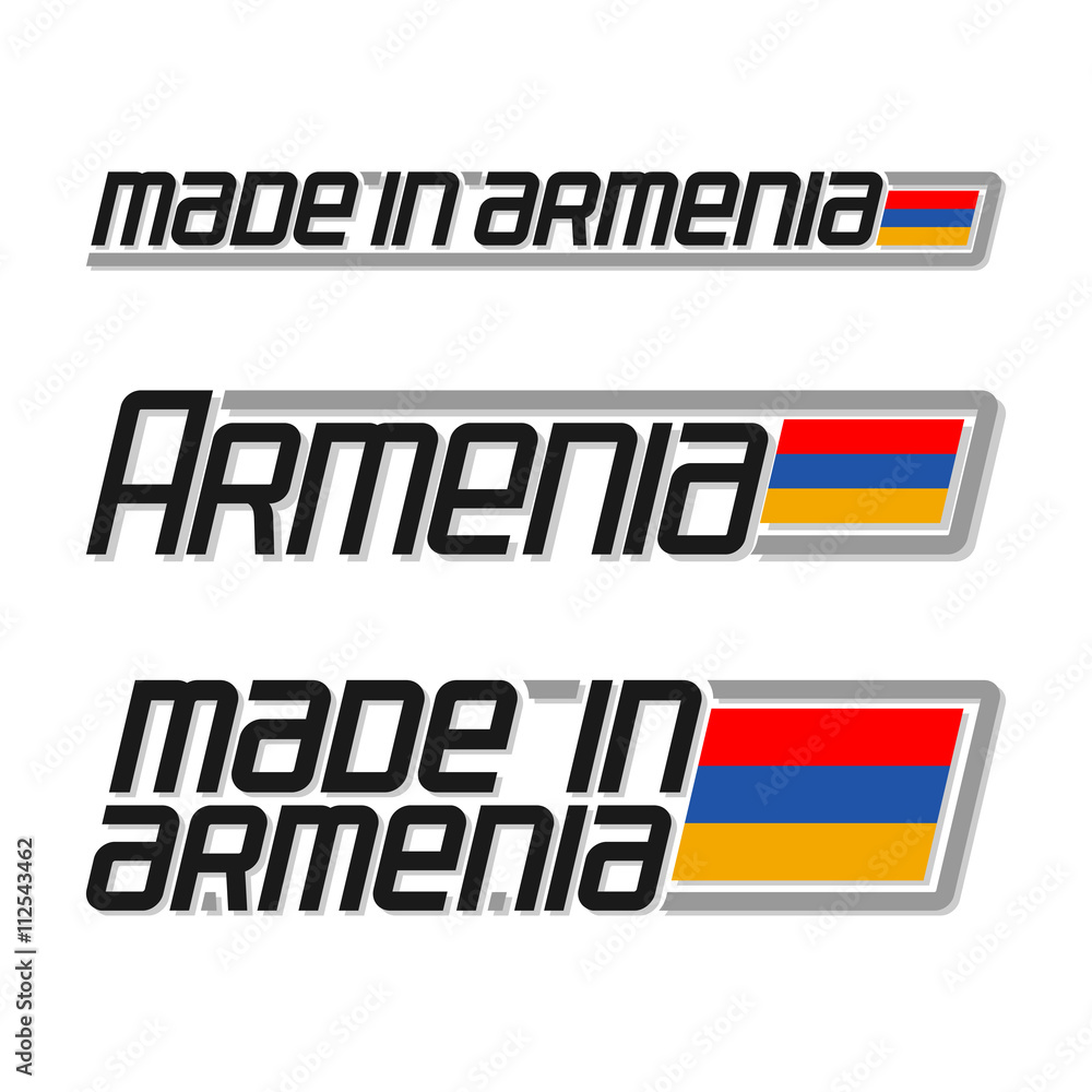 Vector illustration of the logo for "made in Armenia", consisting of ...