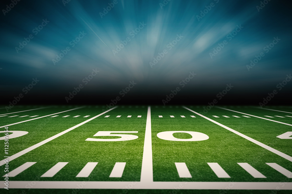 empty football field Stock Photo | Adobe Stock