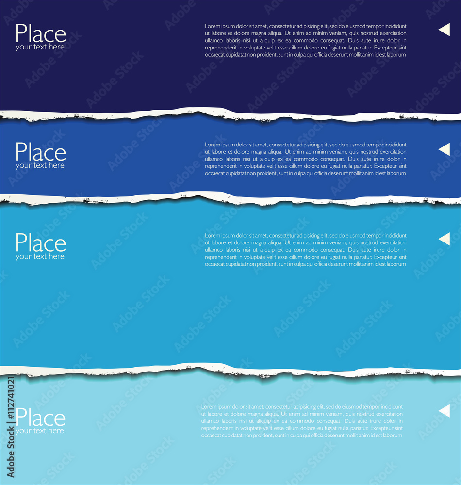 Torn paper background with space for text Stock Vector | Adobe Stock