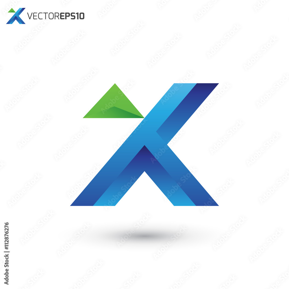 Abstract Letter X Vector Logo Stock Vector | Adobe Stock