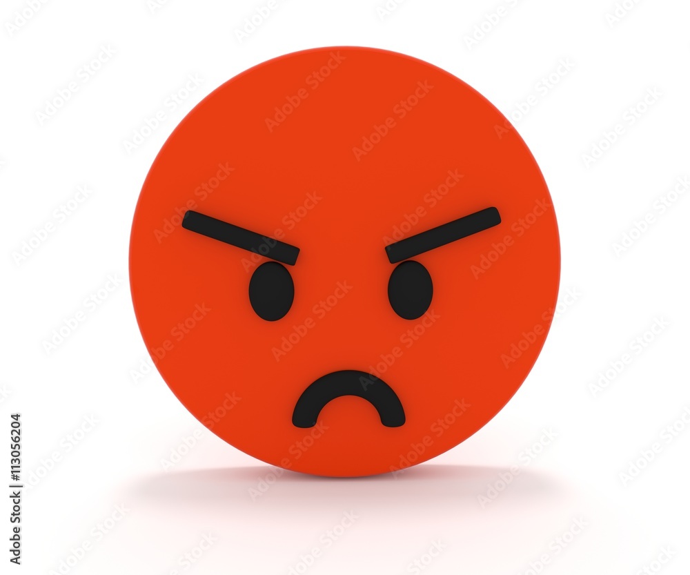 Emoticon Böse - Stock - GamesAgeddon