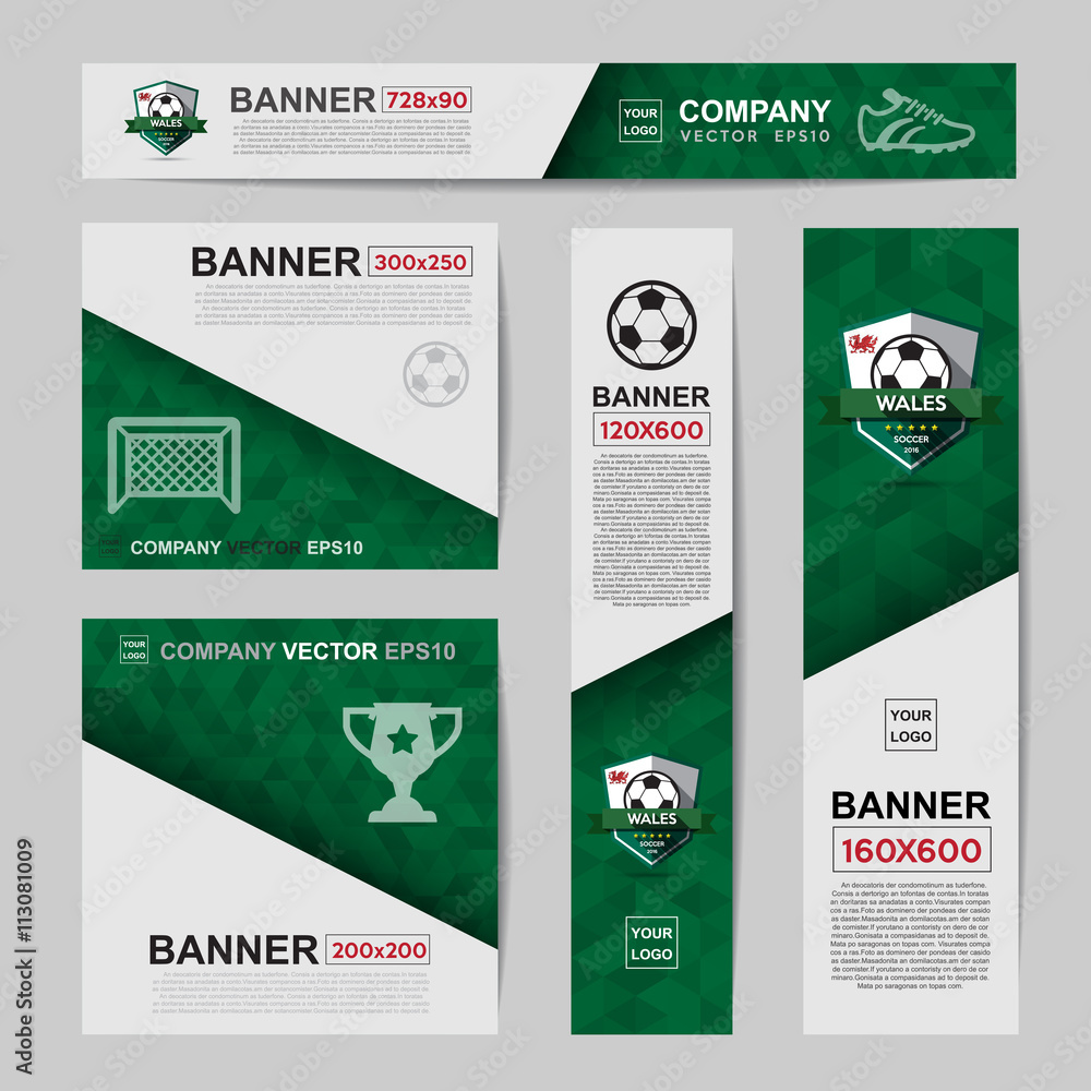 Stock-Vektorgrafik „Banner for Website Ads.Ratio,728x90,300x250,200x200 ...