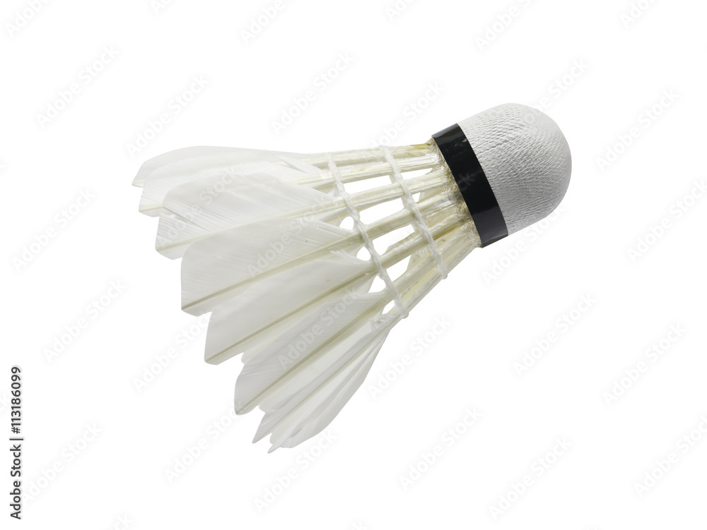 shuttlecock badminton in white background isolate with clipping path ...