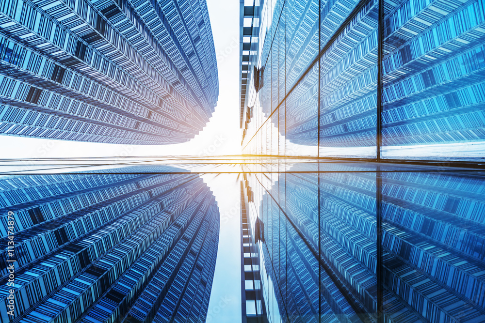 symmetrical buildings Stock Photo | Adobe Stock