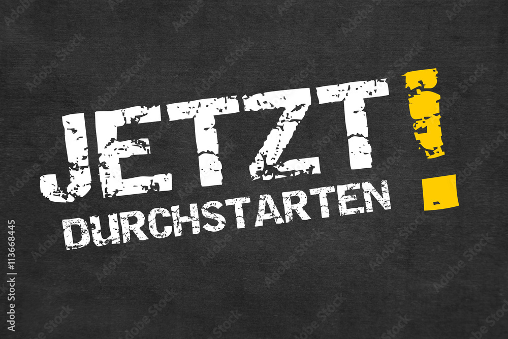 Stock-Illustration „Jetzt durchstarten!“ | Adobe Stock