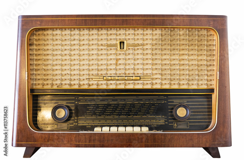 Altes DDR Radio Rundfunkempfänger Old Radio Röhrenradio, Radio hören ...