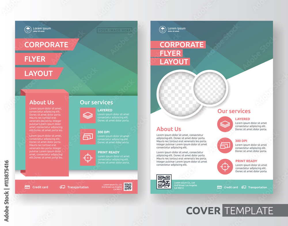 Multipurpose business corporate flyer layout design. Suitable for flyer ...