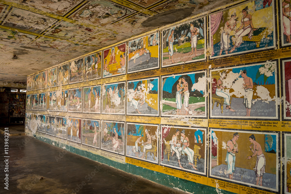 MATARA, SRI LANKA - Weherahena buddhist temple is said be the largest ...