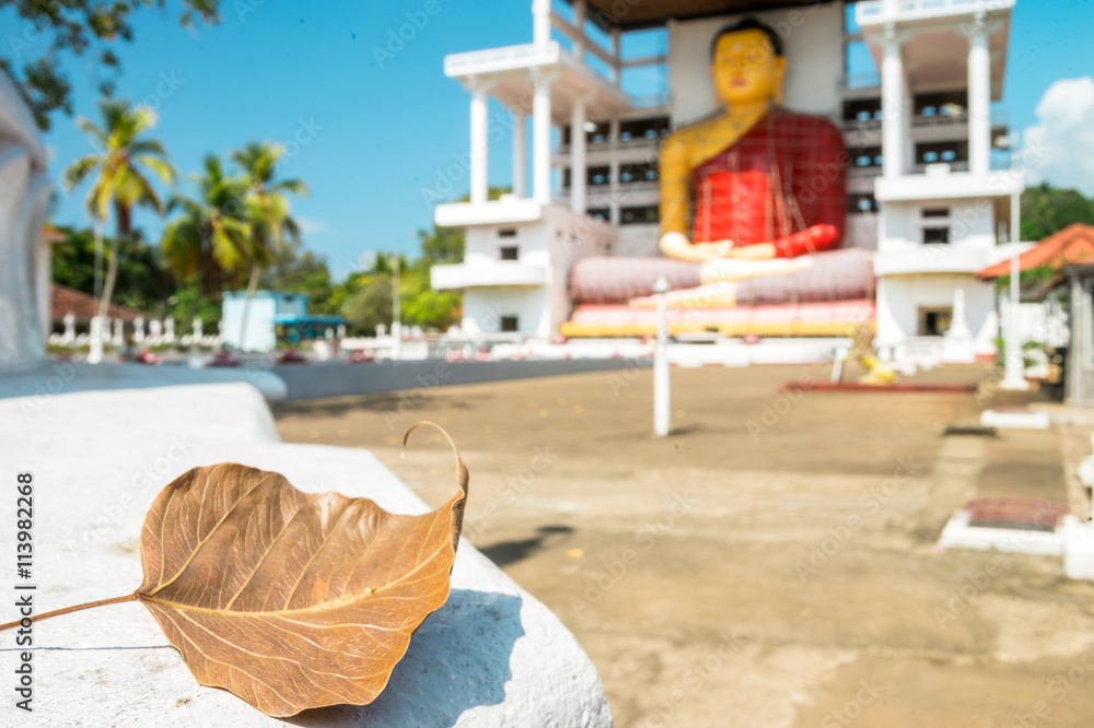 MATARA, SRI LANKA - Weherahena buddhist temple is said be the largest ...
