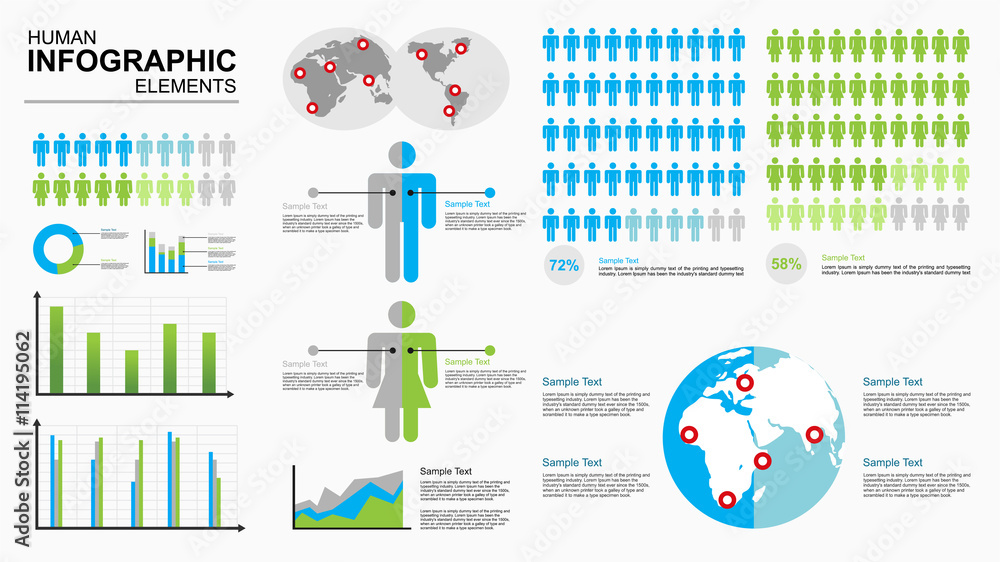 Human infographic vector illustration. Information Graphics Stock ...