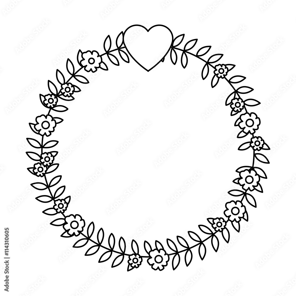 Stock-Vektorgrafik „flower crown icon“ | Adobe Stock