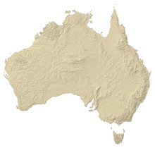Relief Map Of Australia Free Stock Photo - Public Domain Pictures