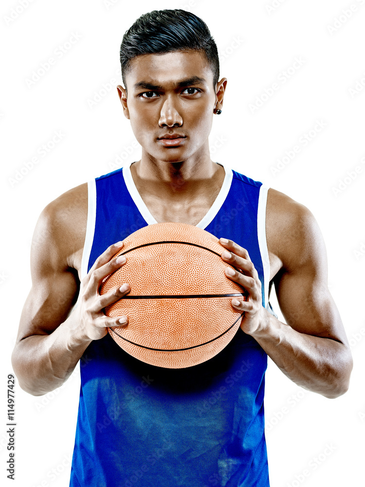 basketball player man Isolated Stock Photo | Adobe Stock
