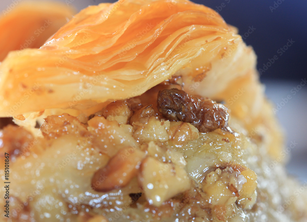 Handmade baklava, traditional turkish pastry Stock Photo | Adobe Stock