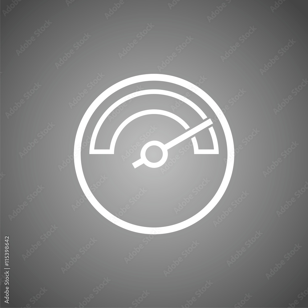 Meter icons, Symbols of speedometers, manometers Stock Vector | Adobe Stock