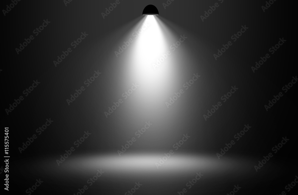 White spotlight design background. Stock Photo | Adobe Stock