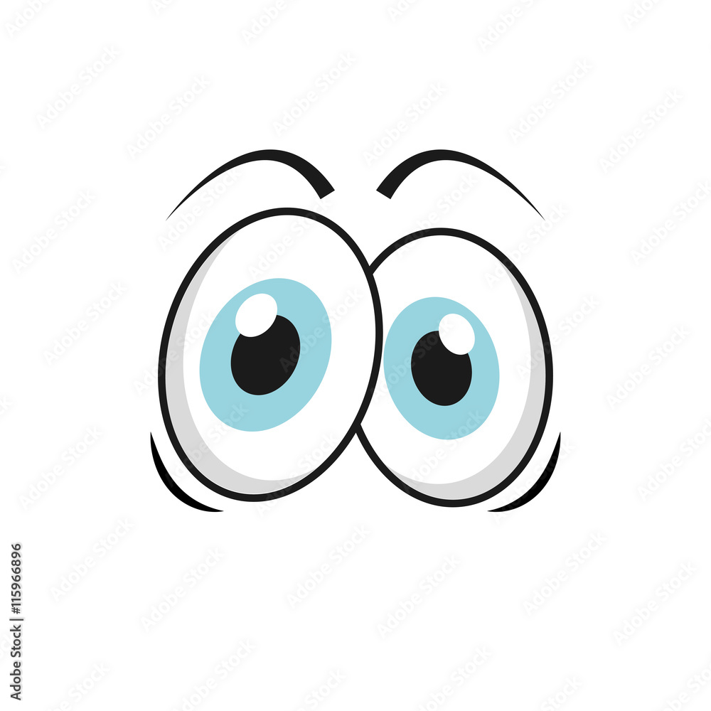 Vector de Stock cartoon eyes icon | Adobe Stock