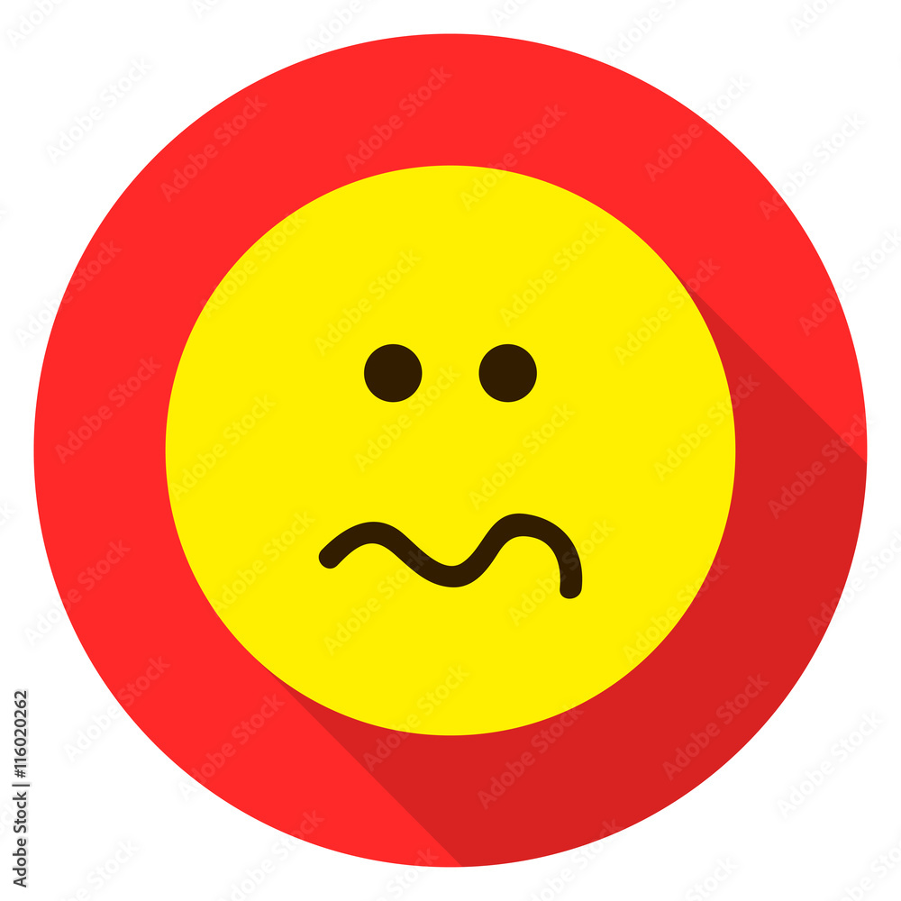 Emoticon angry face. Angry emoji. Isolated vector illustration on white ...