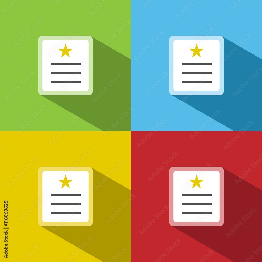 Icono de menú gastronómico sobre fondos de colores Stock Vector | Adobe ...