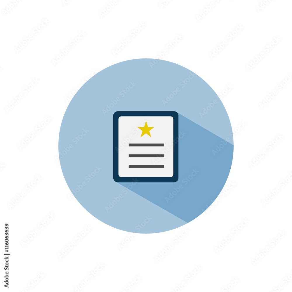 Icono de menú gastronómico sobre fondo azul Stock Vector | Adobe Stock