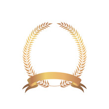 Laurel Wreath Gold Banner Free Stock Photo - Public Domain Pictures